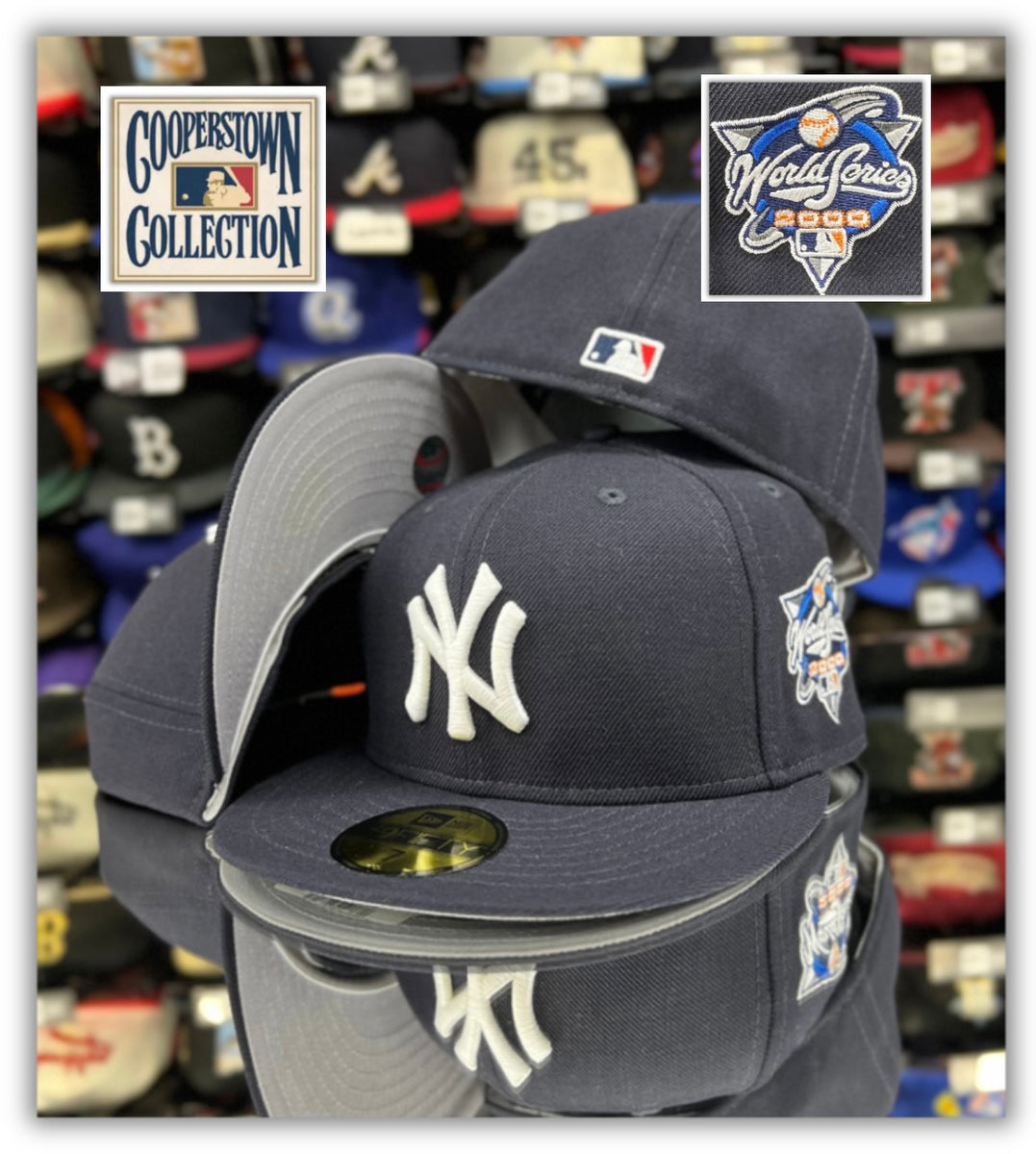 New York Yankees MLB Cooperstown Collection 2000WS Patch/Grey UV – BKLYNCAP