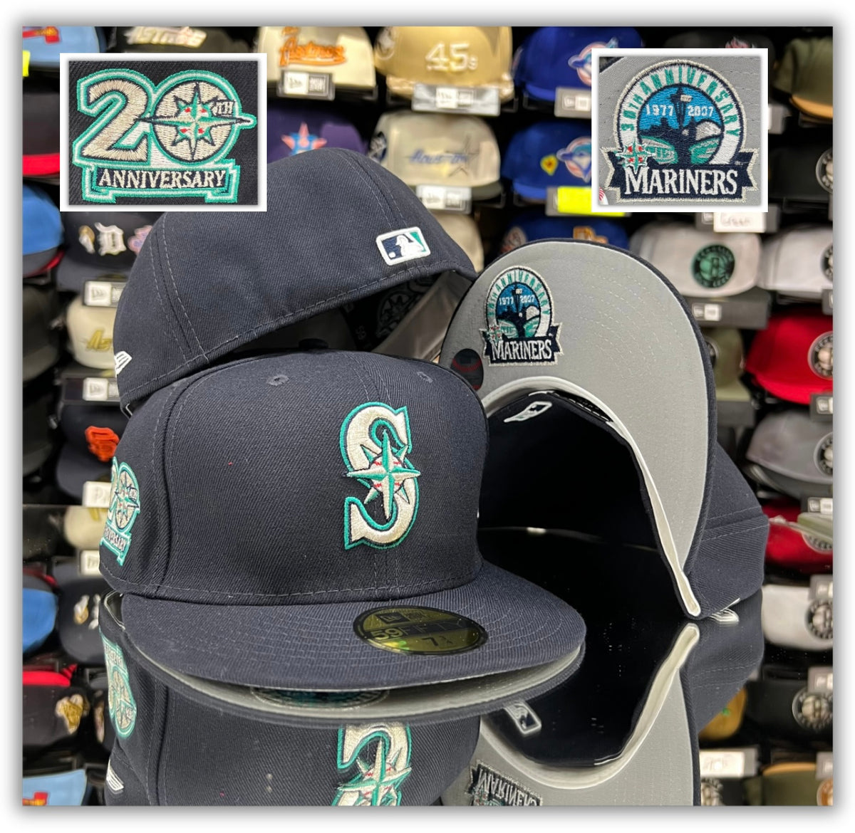 Seattle Mariners Navy/Grey UV-73/4 only – BKLYNCAP