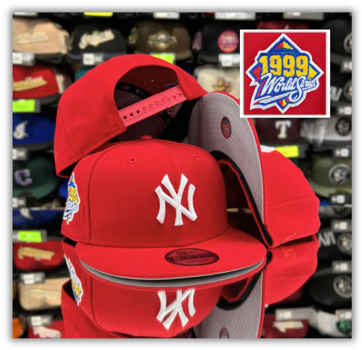 New York Yankees Red-Snapback – BKLYNCAP