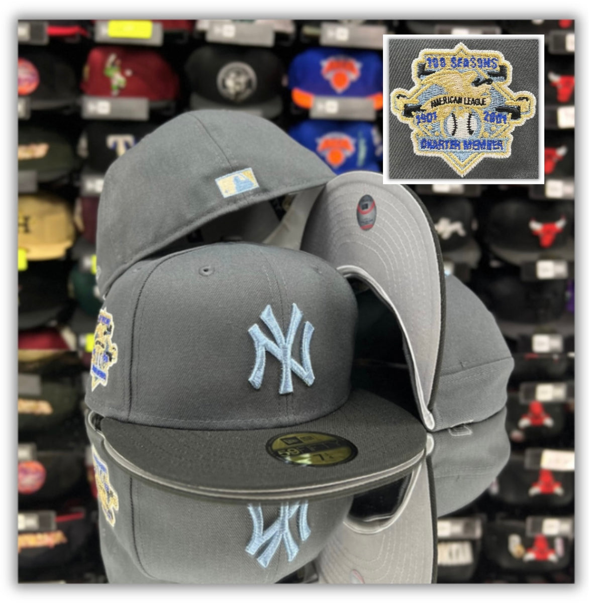 New York Yankees Dk Grey/Bk 2T//Grey UV – BKLYNCAP