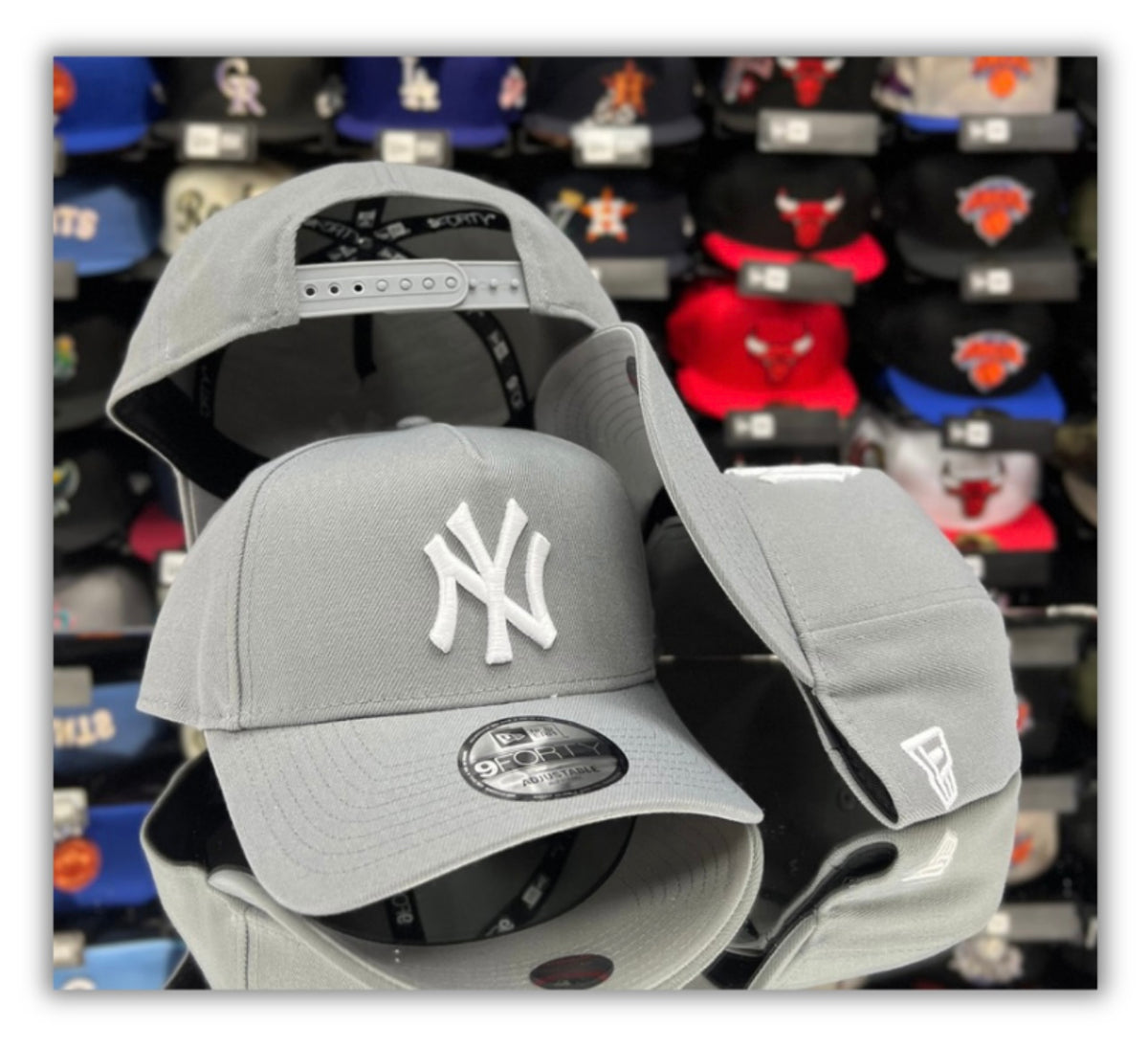 New York Yankees Grey-940 AFrame Snapback – BKLYNCAP
