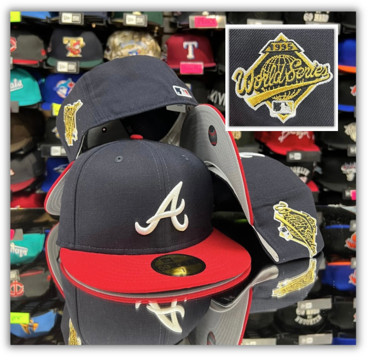 Atlanta Braves MLB Cooperstown Collection 1995WS Patch/Grey UV – BKLYNCAP
