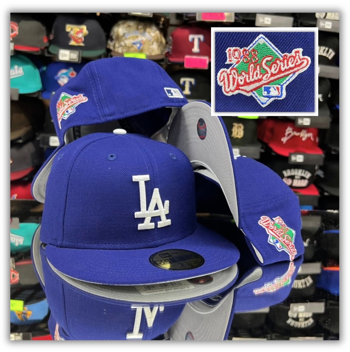 Los Angeles Dodgers MLB Cooperstown Collection 1988 WS Patch/Grey UV ...