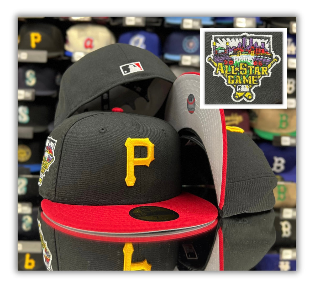 Pittsburgh Pirates Bk/Red 2T/ASG Patch/Grey UV – BKLYNCAP