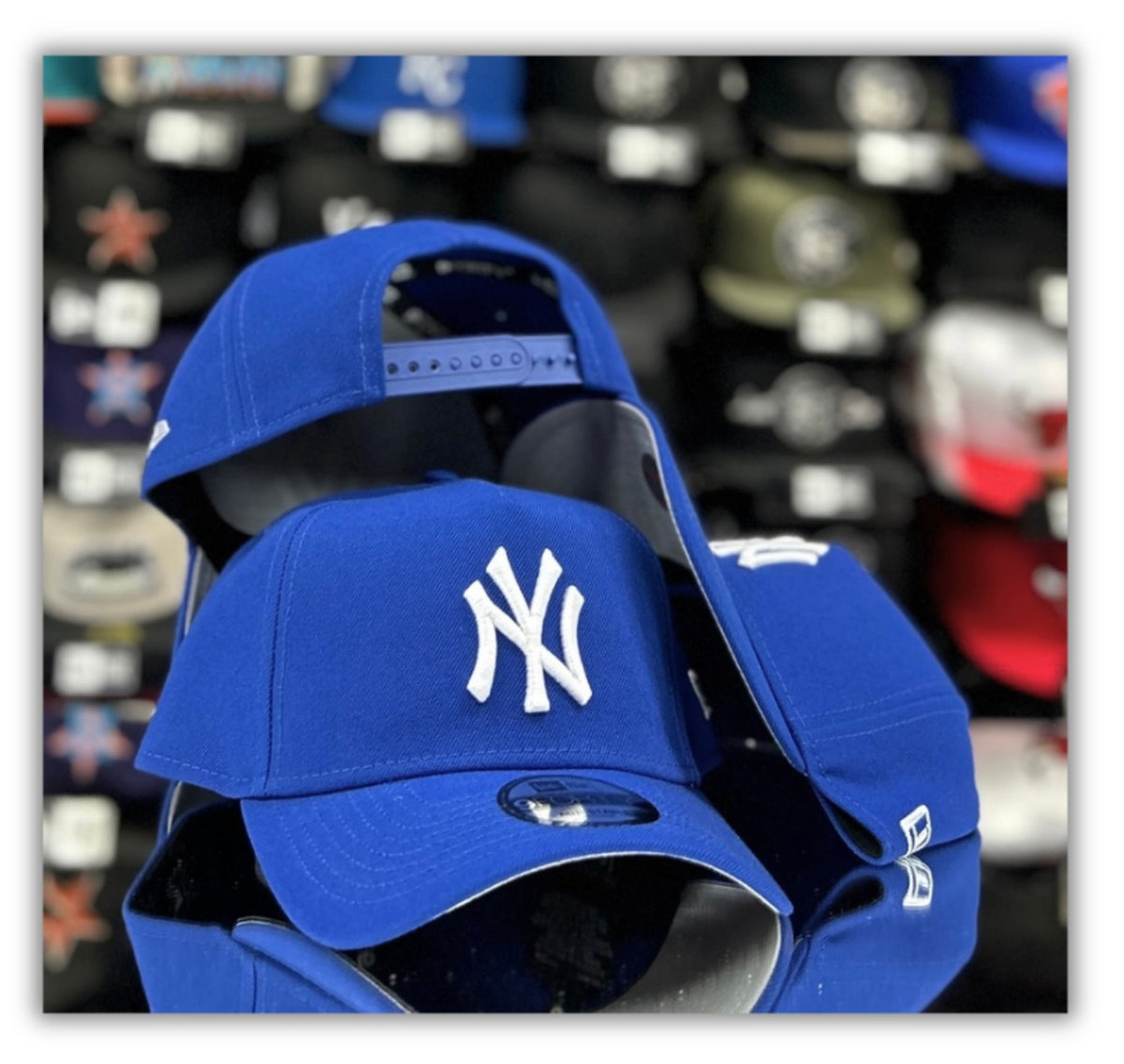 New York Yankees R Blue-AFrame Snapback – BKLYNCAP